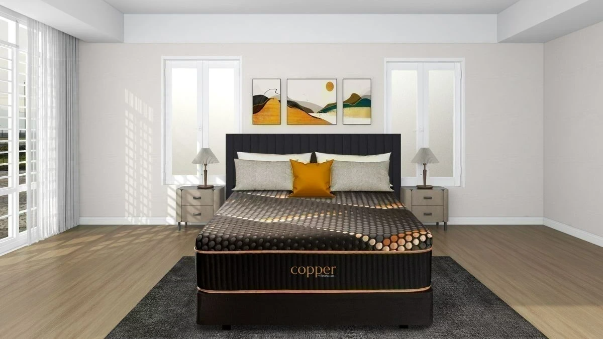 Copper by Spring Air 13.5 Hybrid Medium Smooth Top Queen Mattress Mattress Barn Marshall MN