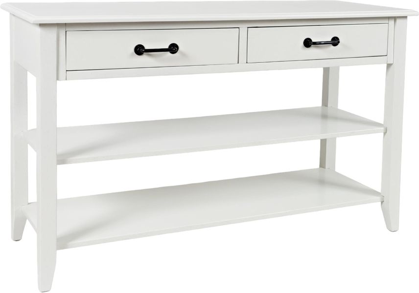 Jofran Inc. North Fork White Console Table | Maine's Top Appliance and Mattress Retailer ...