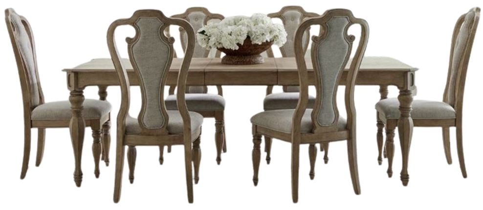 Liberty Furniture Magnolia Manor 7 Piece Weathered Bisque Rectangular Table Set Big Sandy Superstore Furniture Mattress Appliance Superstore