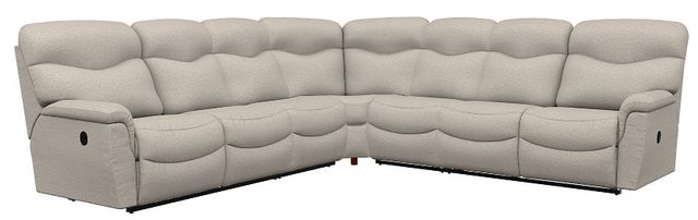 La-Z-Boy® James 5-Piece Muslin Manual Reclining Sectional | Kullberg's BrandSource Home ...