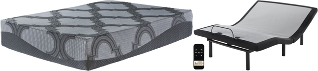 Sierra Sleep® by Ashley® 2-Piece 12" Hybrid and Good Adjustable ...