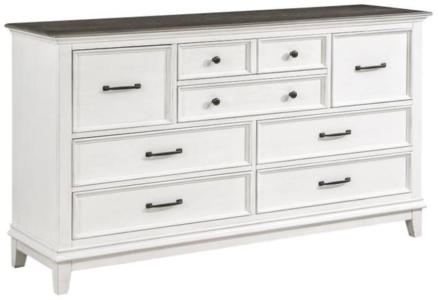 Homelegance® Chesterton Antique White/Dark Brown Dresser | Urner's ...