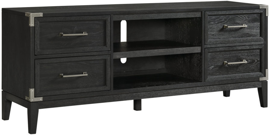 Intercon Laguna Weathered Steel 70 TV Console Great Rooms Furniture and Mattresses