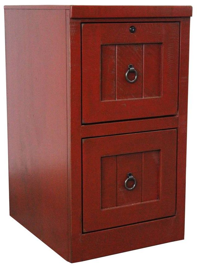 American Heartland Manufacturing Rustic 2-Drawer File Cabinet | Fischer ...