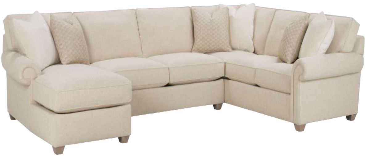 Rowe® Customizable Morgan 3-Piece Sectional Sofa | Marshall's Home ...