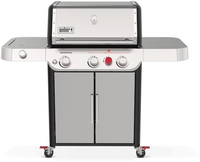 Weber® Genesis S-335C 3-Burner Stainless Steel Freestanding Liquid Propane Gas Grill | Barber ...