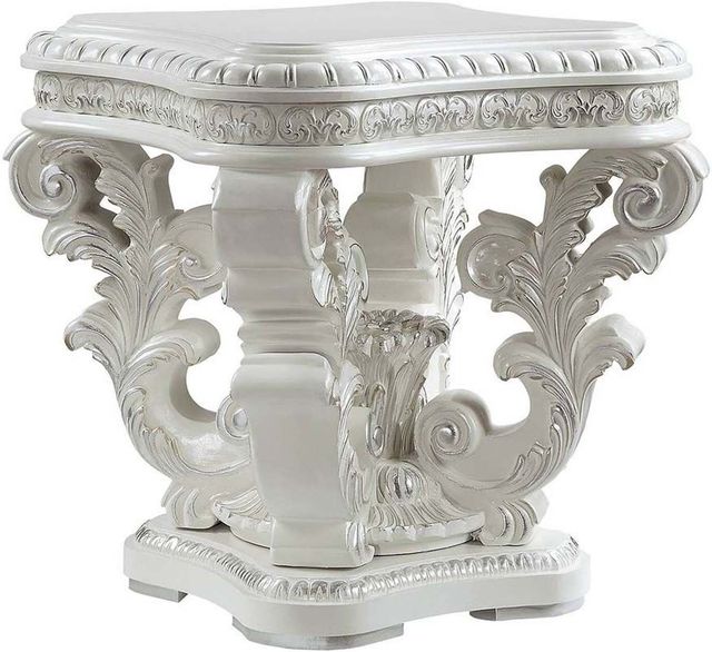 ACME Furniture Vanaheim Antique White End Table | Urner's | Bakersfield, CA