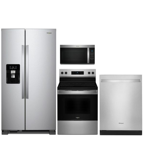 Whirlpool® 4 Piece Fingerprint Resistant Stainless Steel Kitchen ...