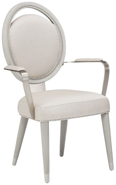 Michael Amini® Eclipse Beige/Moonlight Arm Chair | Lacks Furniture ...