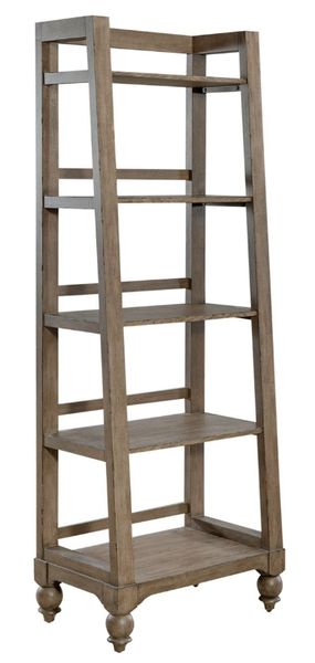 Liberty Furniture Americana Farmhouse Dusty Taupe Leaning Pier Bookcase ...