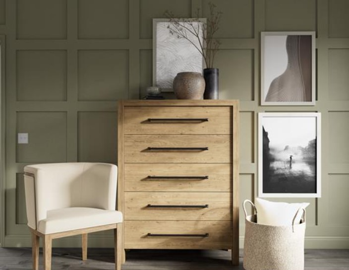 Riverside Furniture Davie Pale Oak Chest Dewey Furniture Vermilion OH