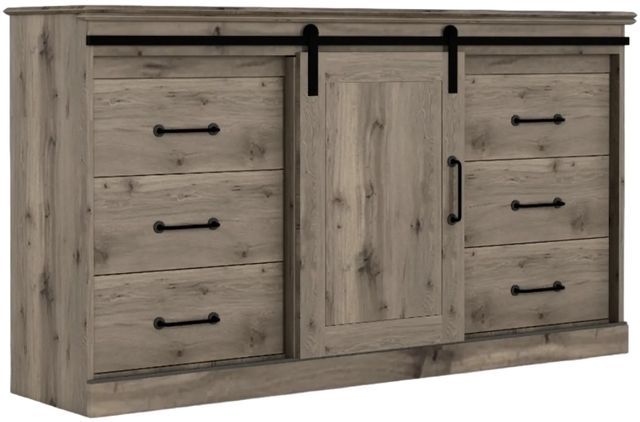 Perdue Woodworks Brown Dresser with Door | Fischer Furniture | Rapid ...