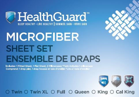 HealthGuard™ Luxury Microfiber Medium Grey King Sheet Set | Laverty's ...