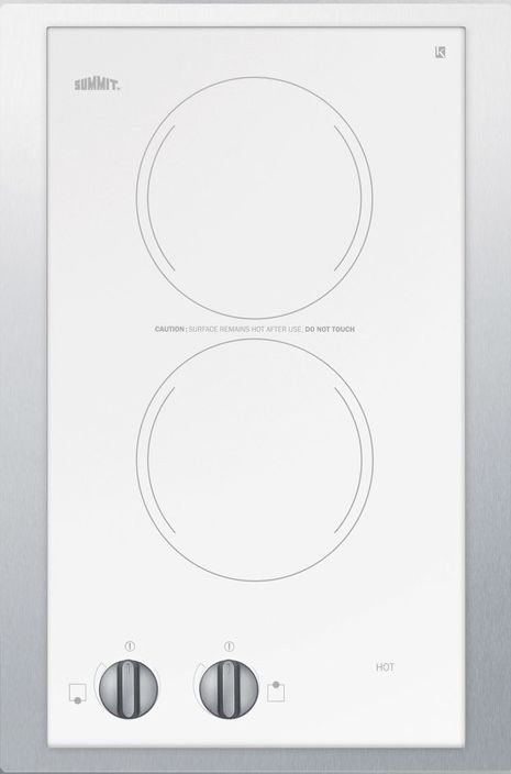Summit® 15" White Electric Cooktop | Southwest Appliance, Inc