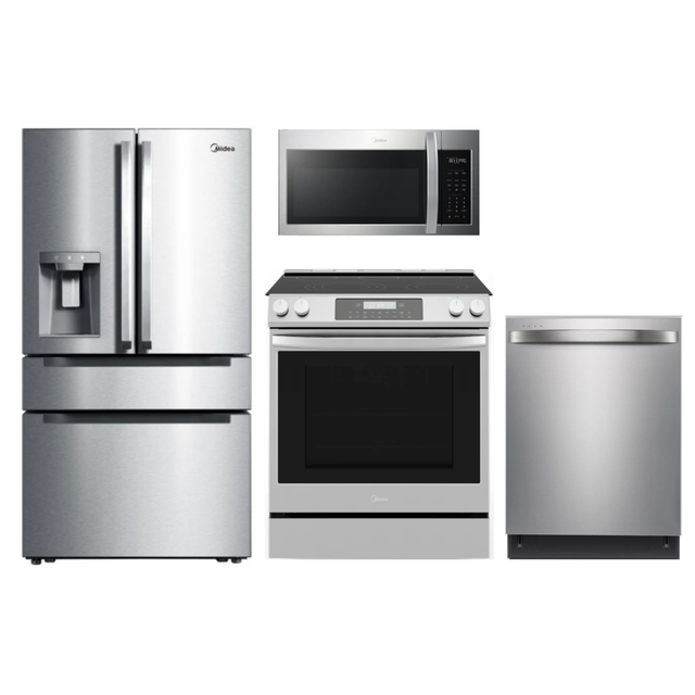 Midea® 4-Piece Premium Kitchen Package-Stainless Steel-MKITMRQ22D7AST ...