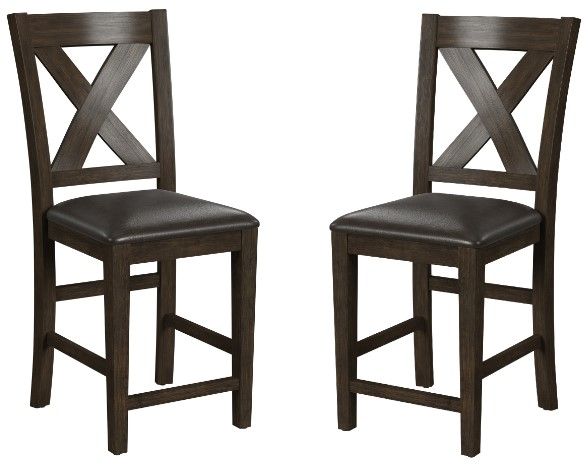 Hillsdale Furniture Spencer 2-Piece Dark Espresso Counter Stool Set ...