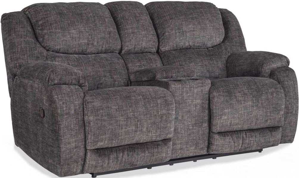 HomeStretch Apache Chocolate Reclining Console Loveseat | Colder's ...