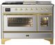 Ilve® Majestic III 48" Stainless Steel Pro Style Dual Fuel Natural Gas ...