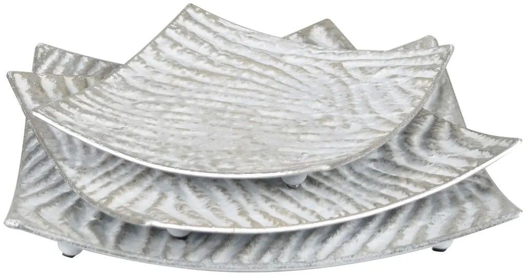 Crestview Collection Peyton 3-Piece Silver Tray Set | Big Sandy ...