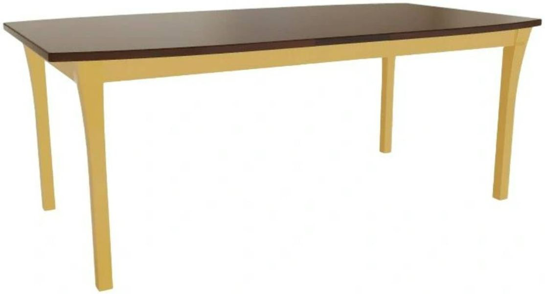 Mavin Customizable 42" x 66" Boat Extendable Dining Table with 12" Leaf ...