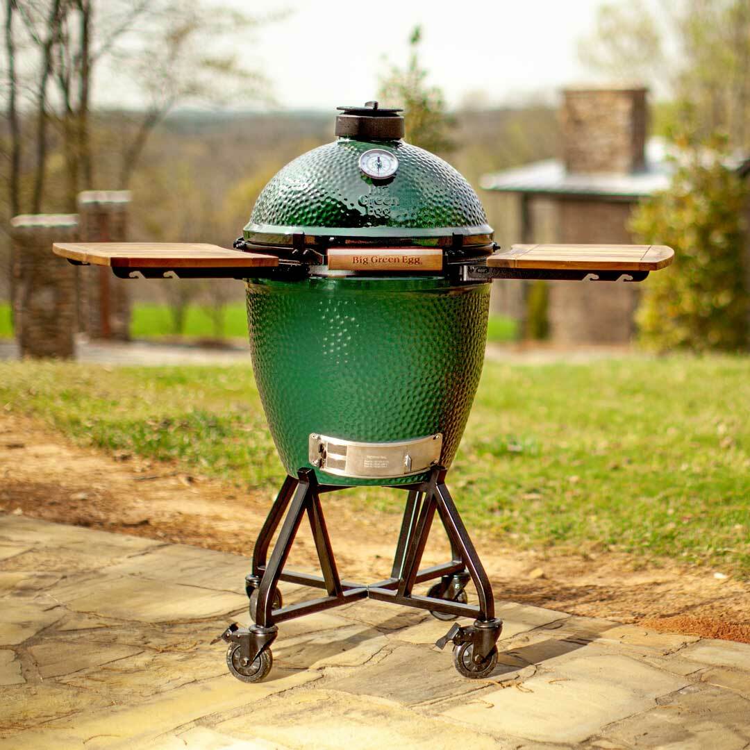 Big Green Egg 15 Green Ceramic Freestanding Charcoal Grill Package Bekins Grand Rapids and Grand Haven MI