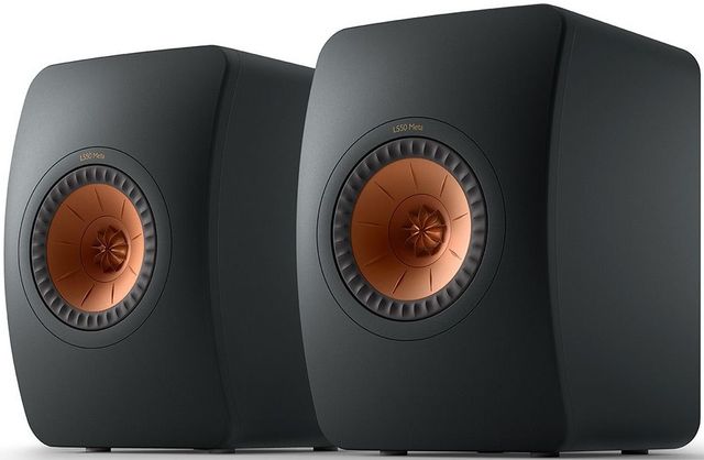 KEF LS50 Meta 5.25" Carbon Black Bookshelf Speaker Pair | Hi Fi Buys ...