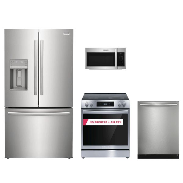 Frigidaire Gallery 4pc Appliance Package - 27.8 cu.ft. French Door ...