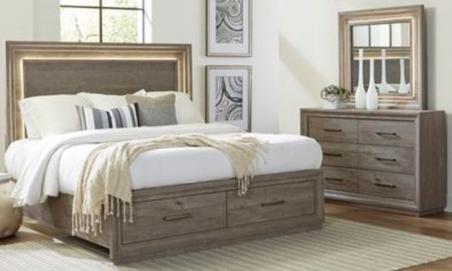 Liberty Furniture Horizons 3-Piece Greystone Queen Bedroom Set | St ...