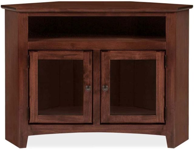 Archbold Furniture Customizable Alder Shaker Corner TV Console ...