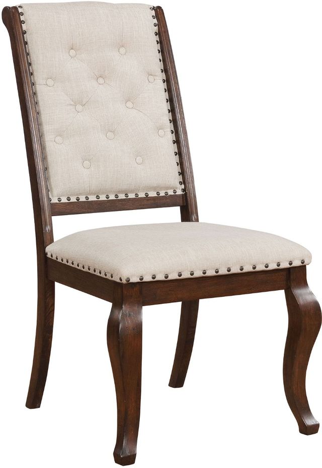 Coaster® Brockway 2-Piece Cream/Antique Java Dining Chairs | Fleck's Furniture & Appliance ...