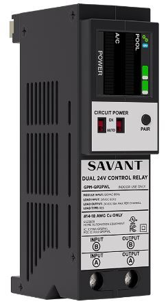 Savant Power Dual 24V DC Control Relay Companion Module