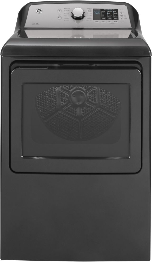 GE® 7.4 Cu. Ft. Diamond Gray Front Load Gas Dryer | Spencer's TV ...