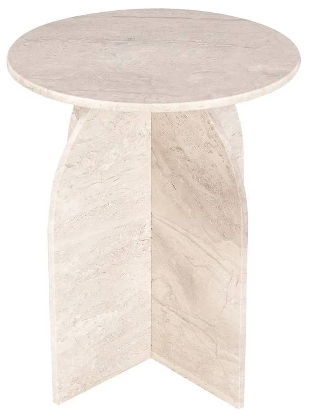Crestview Collection Florence Cream/Ivory Side Table | Bob Mills Furniture