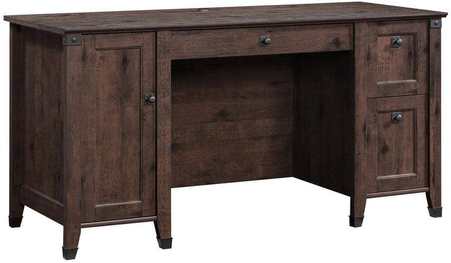 Sauder® Carson Forge® Coffee Oak® Computer Desk | McFarland Furniture ...
