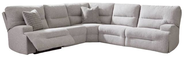 Signature Design by Ashley® Acklen Place 5-Piece Pewter Power Reclining Sectional | Becker ...