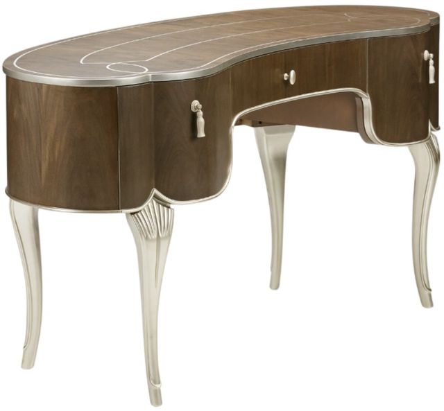 Michael Amini® Villa Cherie Chardonnay/Hazelnut Vanity Table | Lacks ...