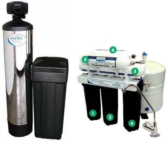 Envirotec™ Water Softener System and Envirotec™ 6-Stage Reverse Osmosis ...