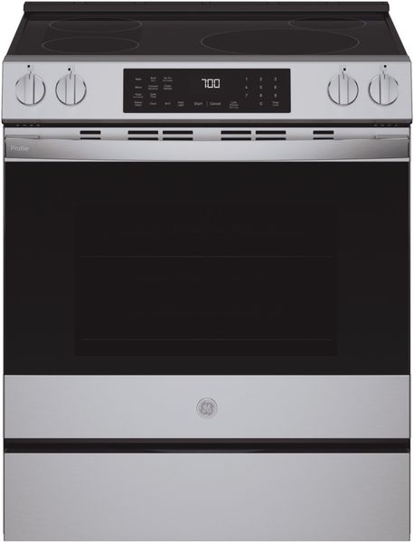GE Profile™ 30" Fingerprint Resistant Stainless Steel Smart Slide In ...