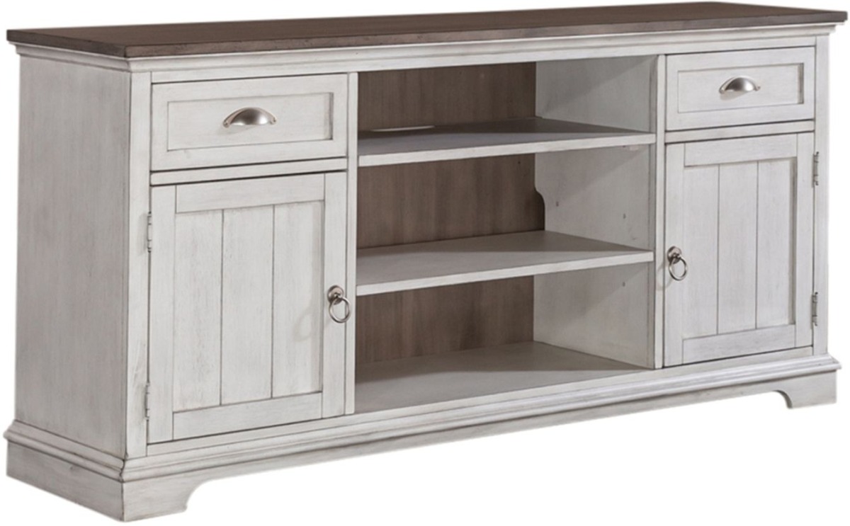 Liberty Furniture Ocean Isle Antique White 64 Entertainment TV Stand Original Home Furniture Guelph ON