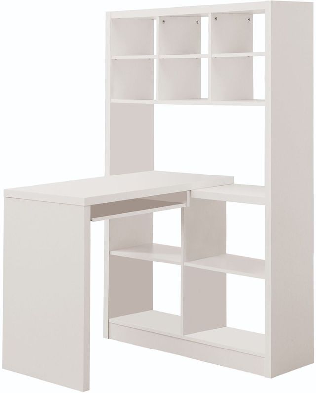 Computer Desk, Home Office, Bookcase, Corner, Storage Shelves, Left ...