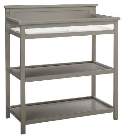 Westwood Design Emery Gray Changer Shelves with Pad | Fischer Furniture ...