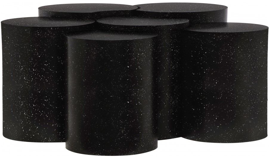 Meridian Furniture Dimple 6-Piece Black Modular Nesting Coffee Table ...