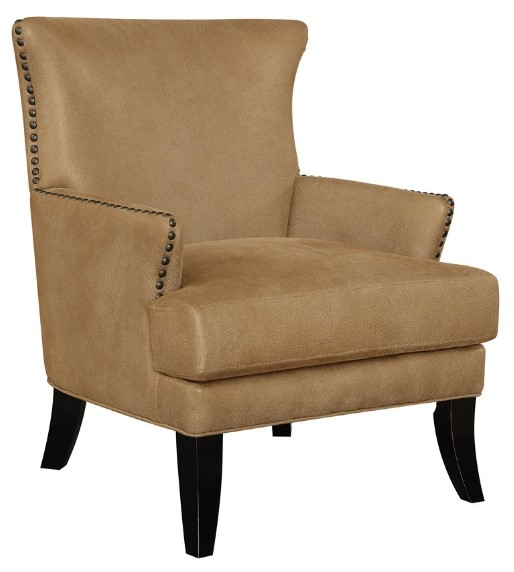 Emerald Home Nola Light Brown Accent Chair Liddiard Home Furnishings