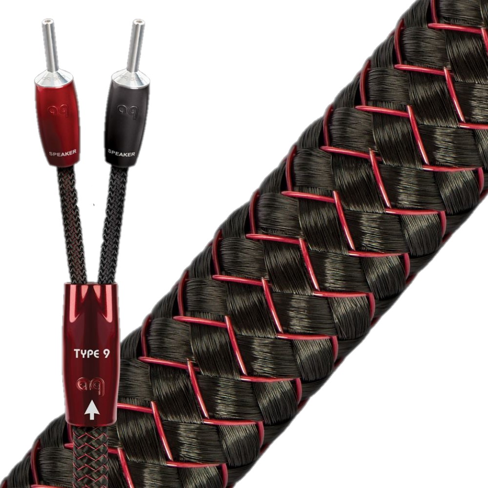 AudioQuest Type 9 10FT Spade Speaker Cable Pair Residential Commercial Electronics IL 62711