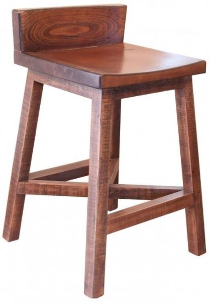 International Furniture Direct Pueblo Brown 24" Counter Stool | Colder ...