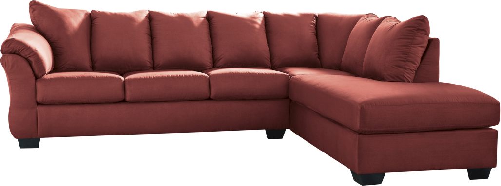 Signature Design by Ashley Darcy 2 Piece Salsa Right Arm Facing Sofa Sectional and Chaise Farnham s Furniture Galleries Casper Wyoming