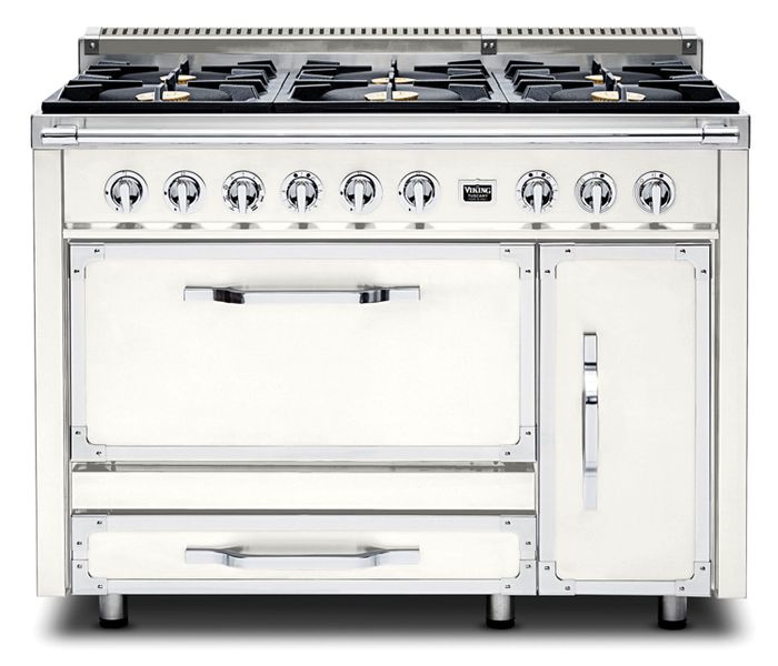 Viking® Tuscany 48" Pure White Pro Style Dual Fuel Range | Frederickson ...