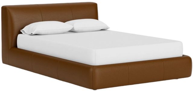 EQ3 Cello Leather Upholstered Storage Panel Bed | Meubles Poisson