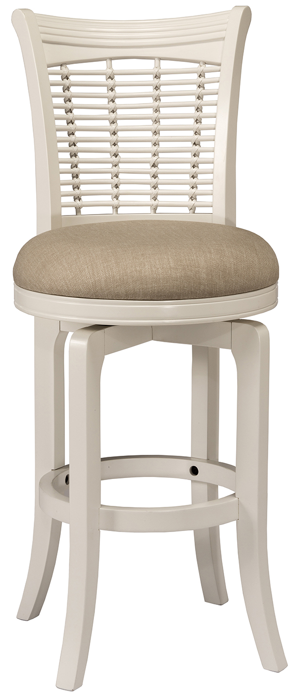 HH2 Home Bayberry White Swivel Bar Stool Johnson s Furniture Appliances
