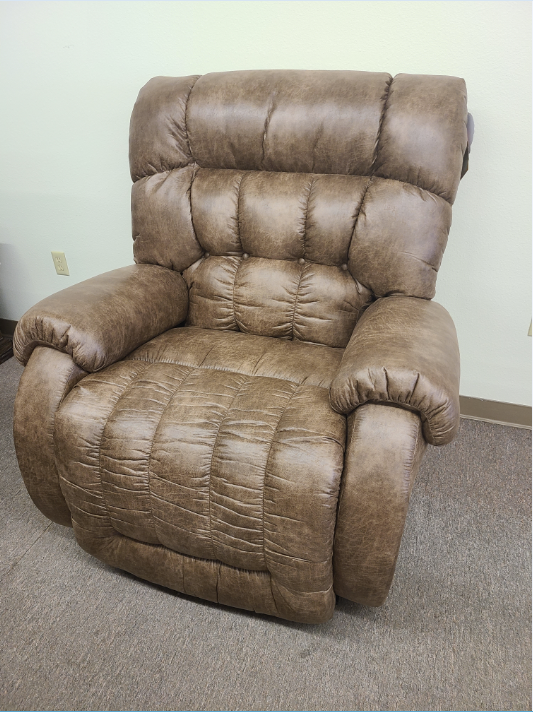 Best Home Furnishings Rake Big Man s Space Saver Recliner in a Silt Polyester Fabric Hoelscher s Fine Furniture Appliances Electronics Floresville and Pleasanton TX